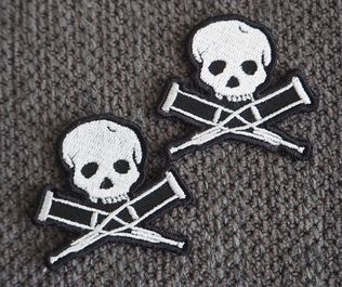 JACKASS (2 x SMALL 5cm each) Patch-set | Depressive Illusions Records