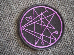 NECRONOMICON sigil patch (purple) | Depressive Illusions Records