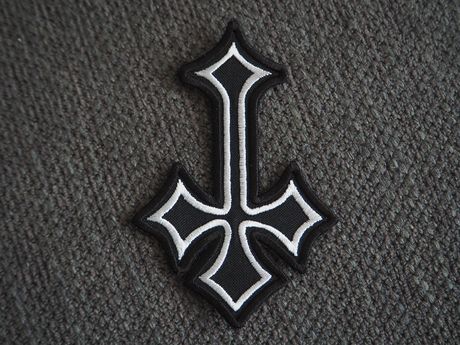 Inverted Gothic Cross Patch | Depressive Illusions Records