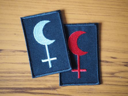 Black Moon: Lilith Symbol Patch (colors) | Depressive Illusions Records